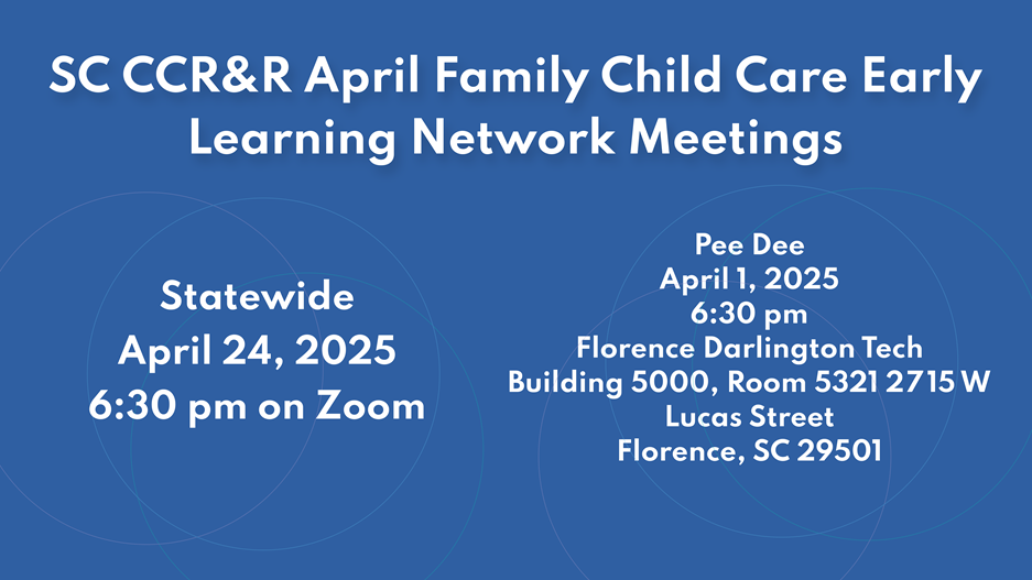 CLOSED: April Family Child Care Early Learning Network Meeting - South ...